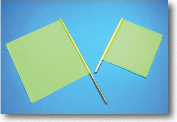Lime Vinyl Highway Safety Flags