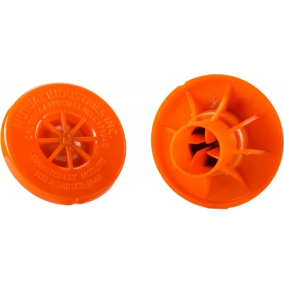 Orange OSHA Rebar Caps - Retail Box